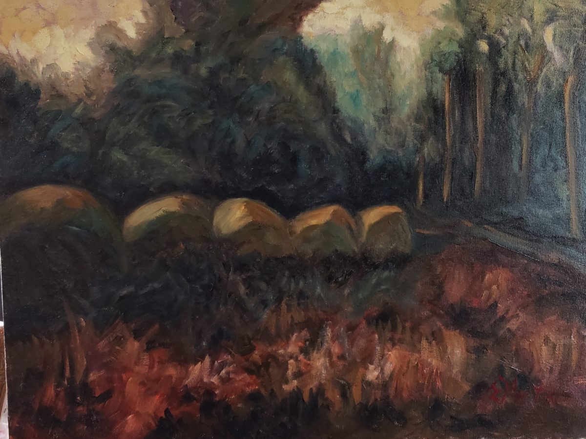 Last Years Hay - Oil on Canvas, in On and around the farm